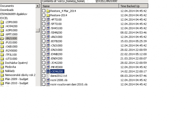 Backup Images Showing Alpha Numeric Names Instead Of Actual File Names